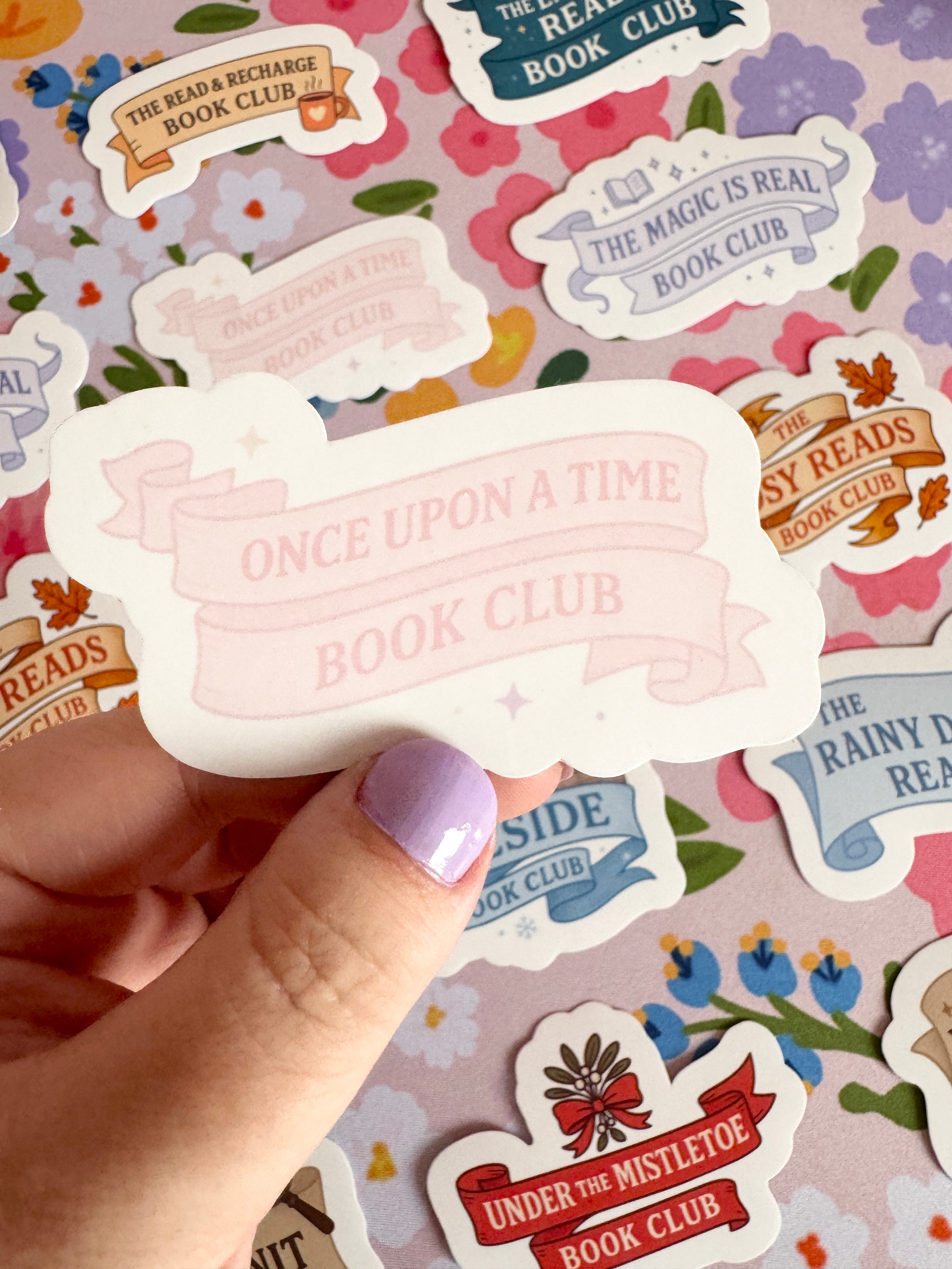 Once Upon A Time Book Club Clear Sticker – Ever After Paper Designs