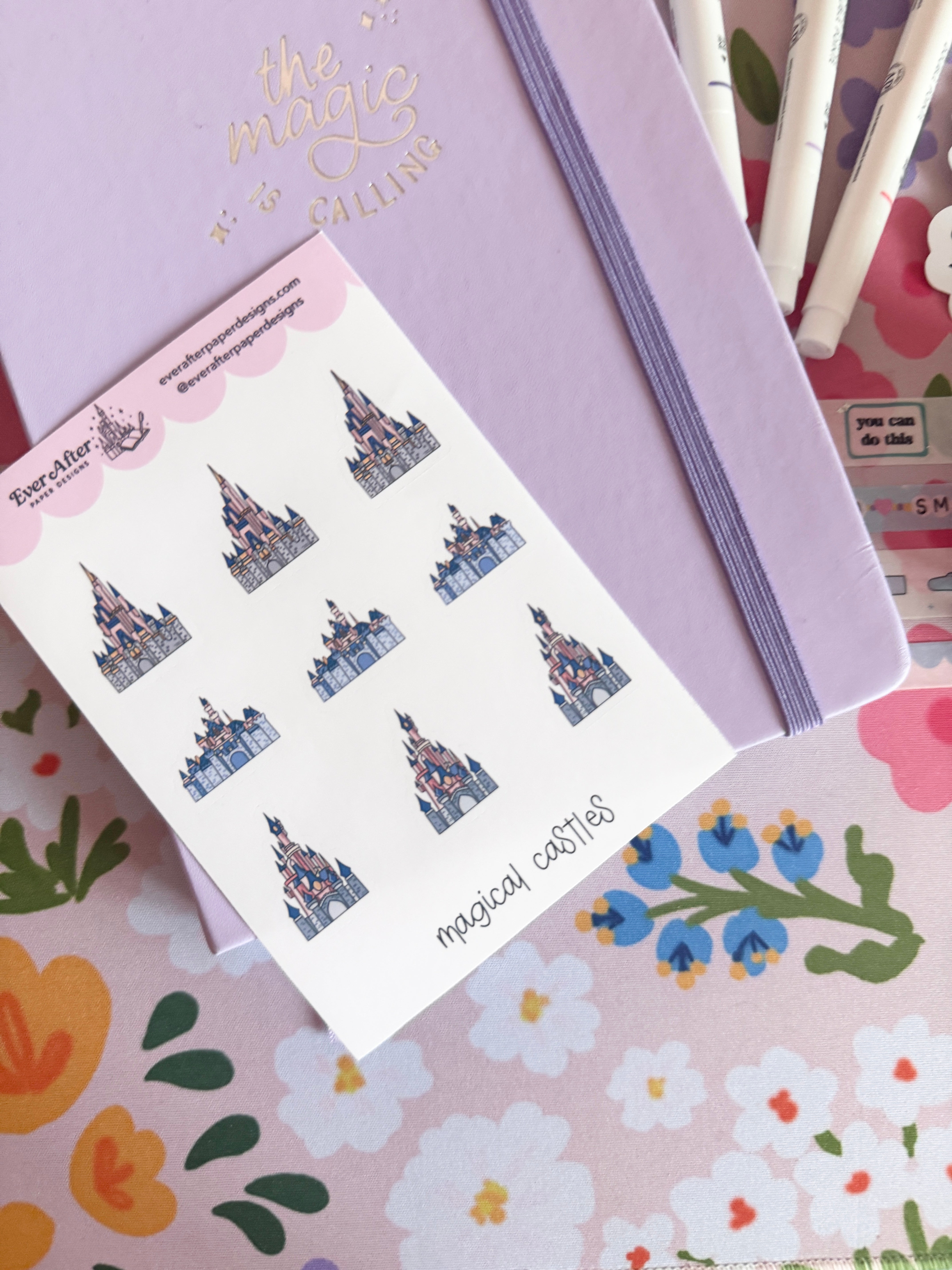 Magical Castles Sticker Sheet – Ever After Paper Designs