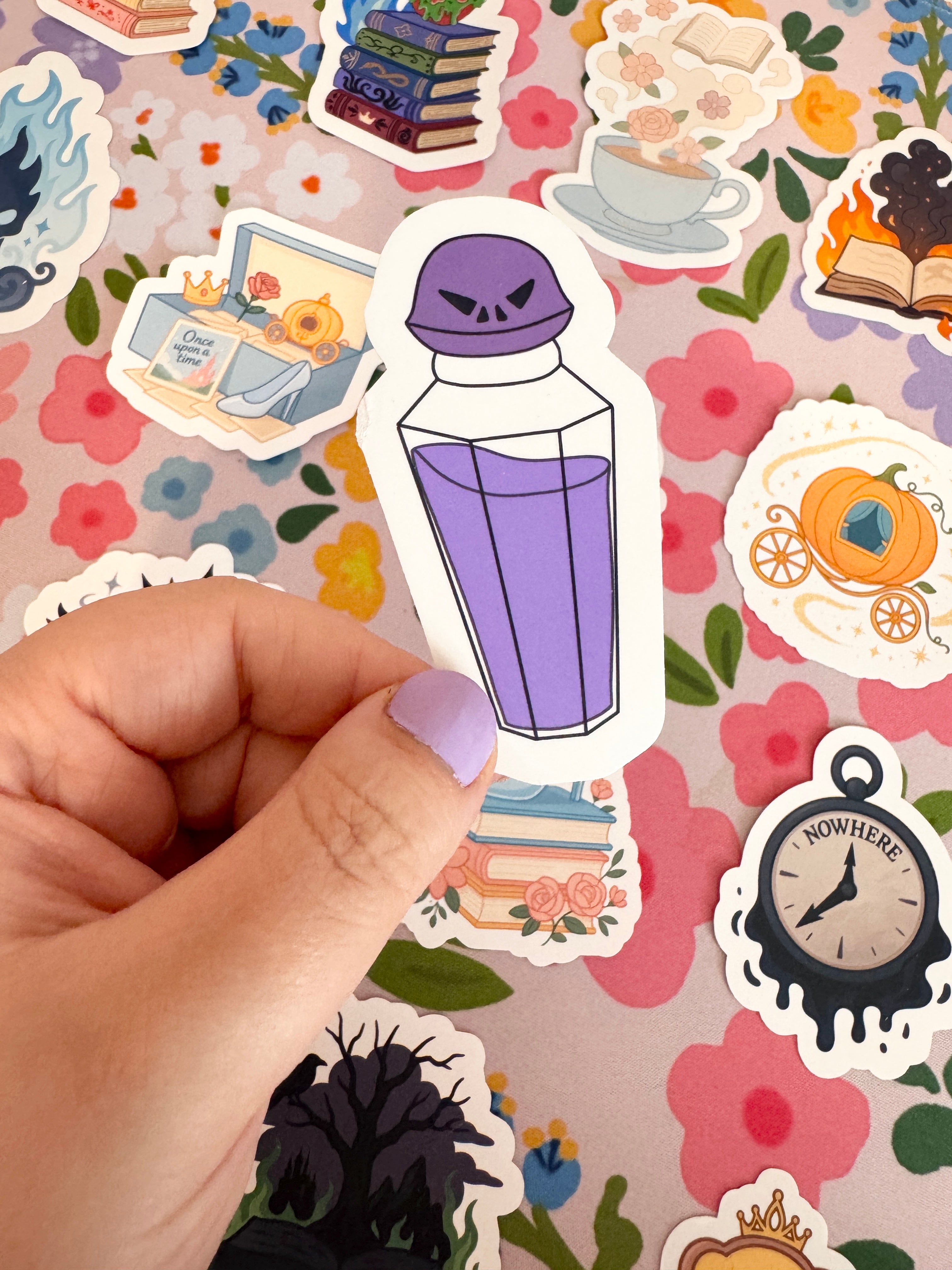 Villains Cursed Potion Clear Sticker – Ever After Paper Designs